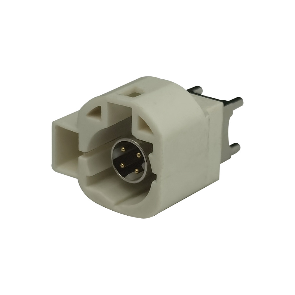 Conector blanco de Pin Coaxial PCB/Panel del color 4+2 del conector de ...
